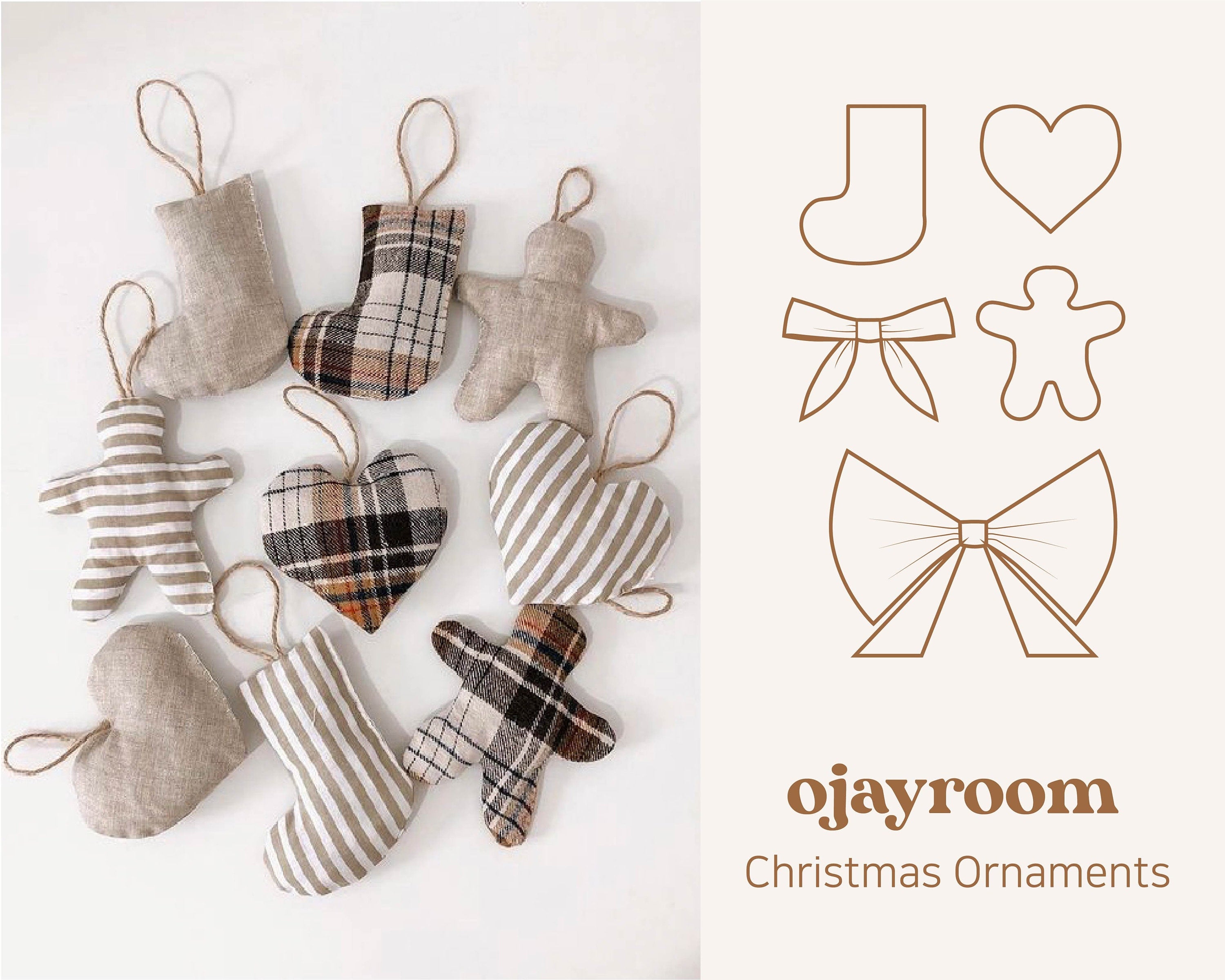 [Free Pattern] Christmas Ornaments – OJAYROOM